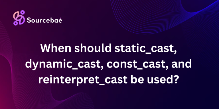 When should static_cast, dynamic_cast, const_cast, and reinterpret_cast ...