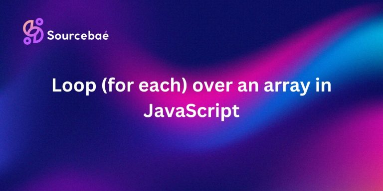 Loop For Each Over An Array In Javascript Sourcebae