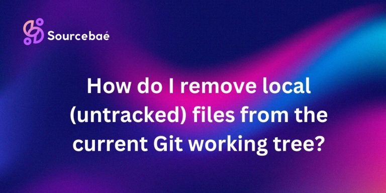 How do I remove local (untracked) files from the current Git working ...