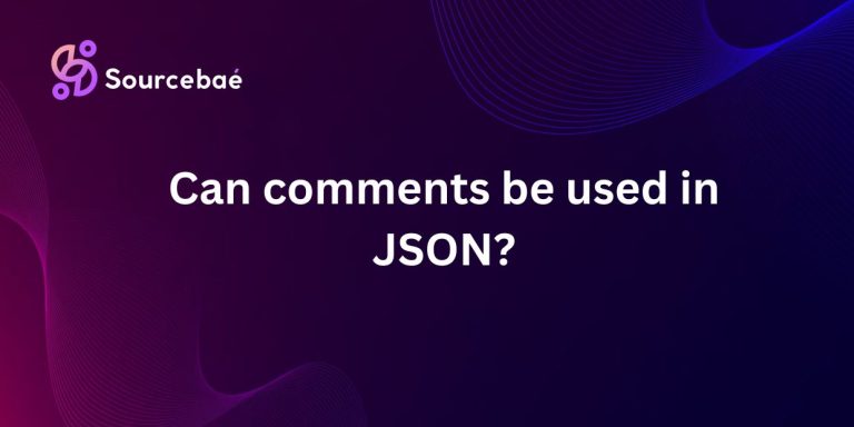 Can comments be used in JSON? - SourceBae