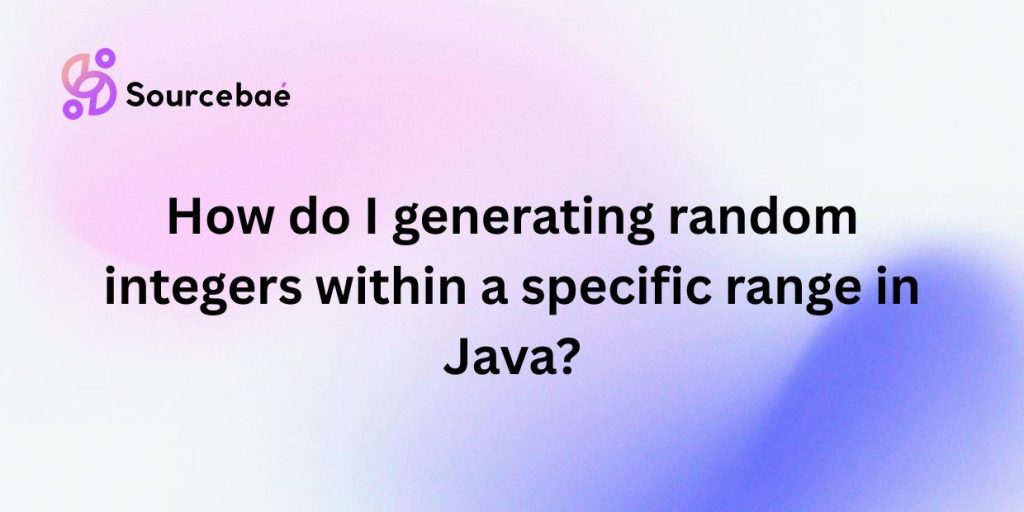 How do I generating random integers within a specific range in Java ...